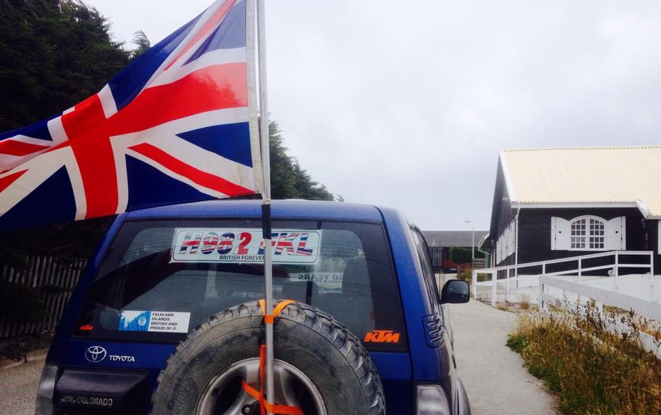 Falklands Respond To Argentine Threat With Clarkson Car Sticker