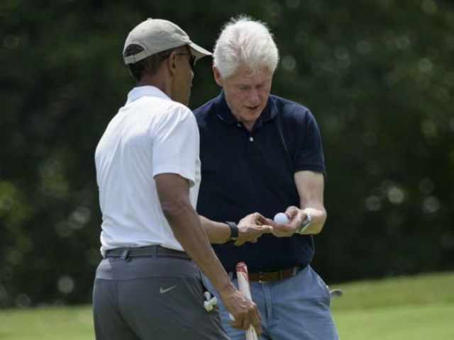As Biden Buzz Builds, Bill Clinton Goes Golfing With Obama
