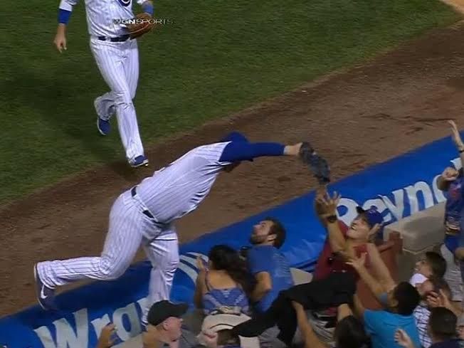 Watch: Cubs 1B Anthony Rizzo Jumped Into Stands for Amazing Catch