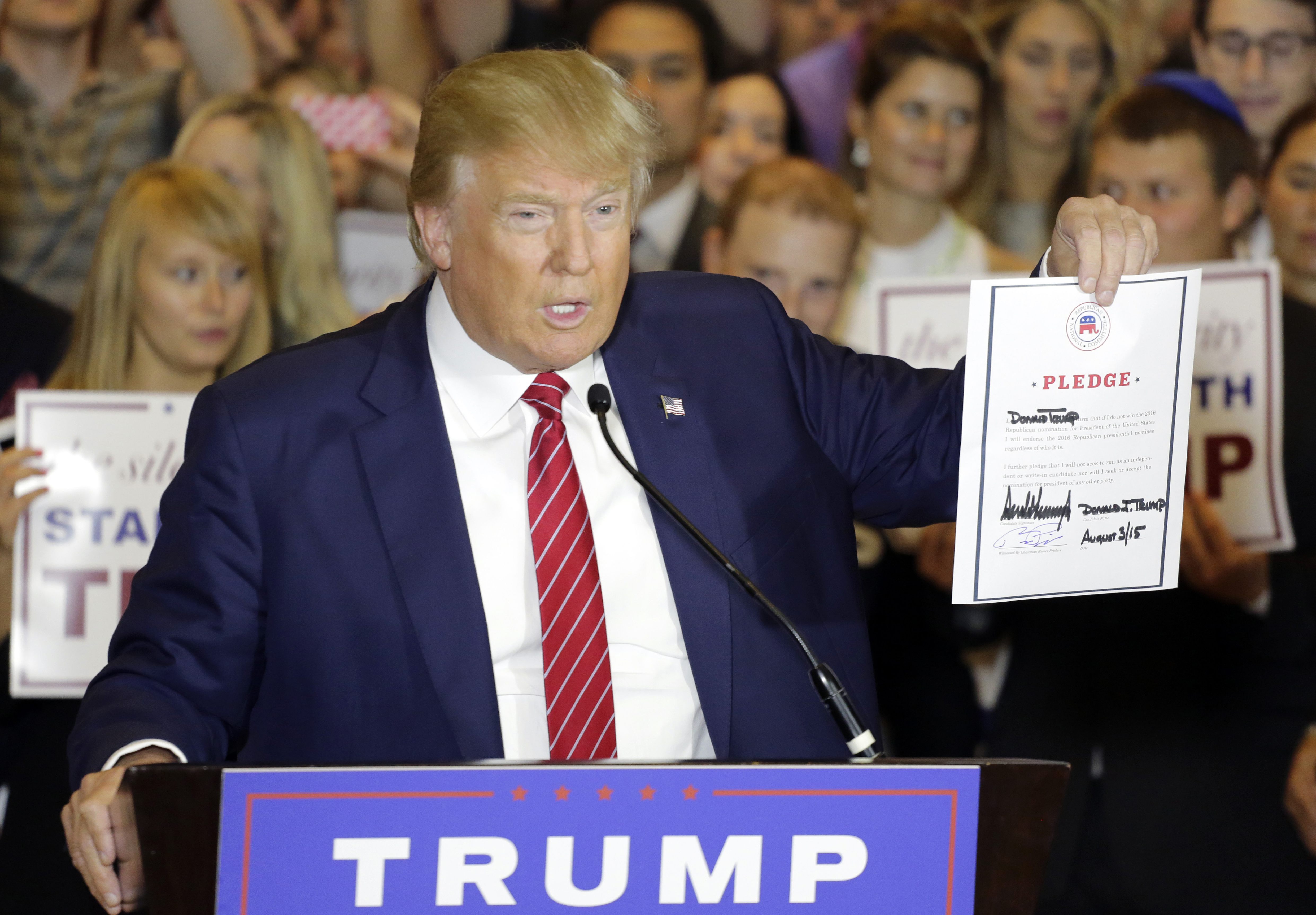 WaPo: Donald Trump's Loyalty Pledge Means Almost Nothing
