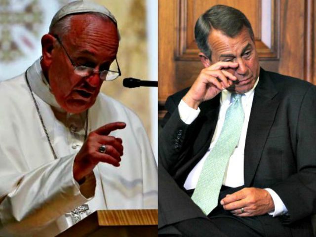 Emotional John Boehner Wipes Away Tears During Papal Visit