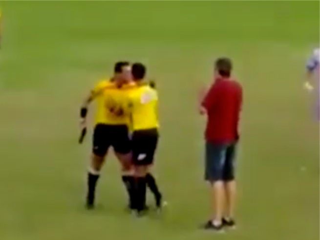 Watch: Brazilian Soccer Referee Pulls Gun Mid-Match After Being Kicked ...