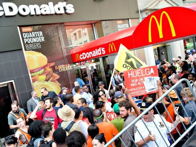 Fast Food Workers Across the Nation Protest for $15/Hour