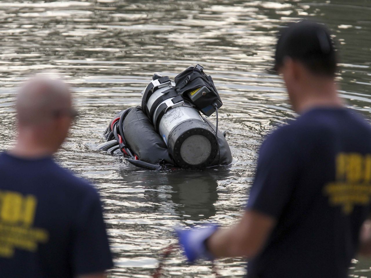 FBI Searches Underwater in San Bernardino