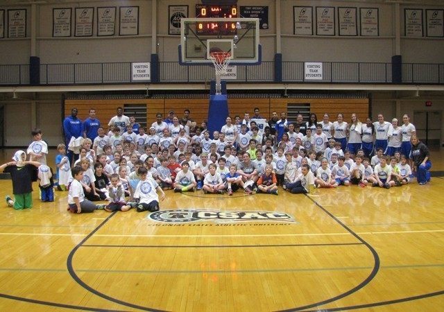 MLK Day of Service: College Basketball Players Team with Kids to Give Back