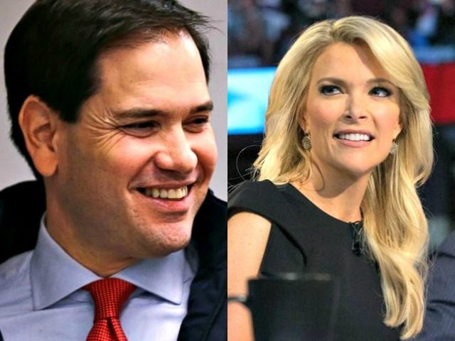 Marco Rubio Welcomes Megyn Kelly to Campaign Rally in Florida