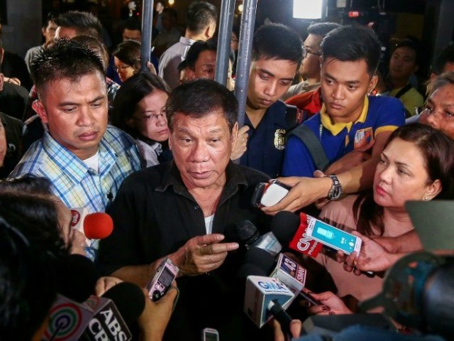 Philippines' Duterte Says No Interviews Until Term Is Over