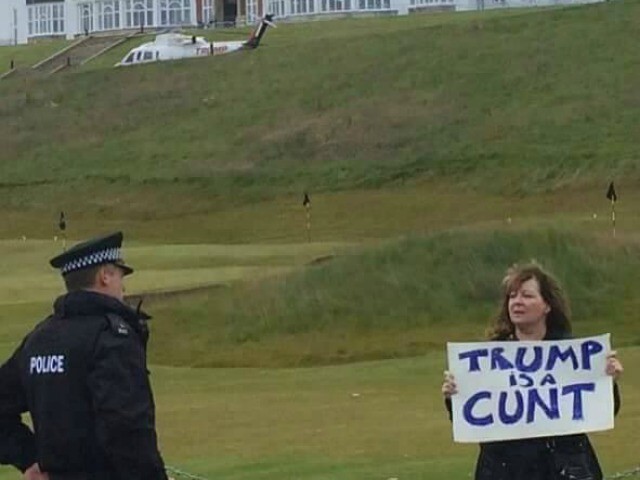 Donald Trump Celebrates Brexit While Touring Golf Course in Scotland