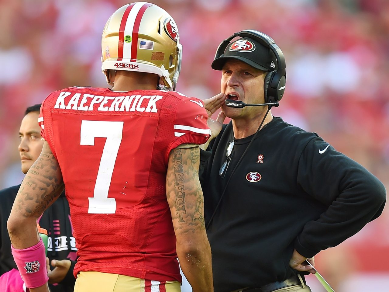 Jim Harbaugh Slams Colin Kaepernick over National Anthem