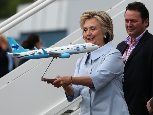 Hillary Clinton Debuts Personalized ‘Stronger Together’ Campaign Jet