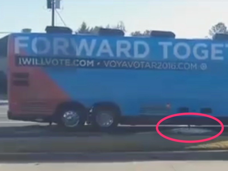 Video: DNC Campaign Bus Dumps Human Waste into Georgia Street