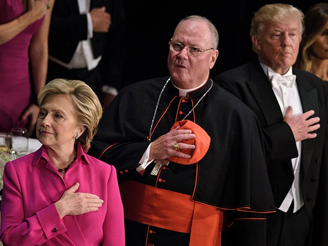 Hillary Clinton Next to Cardinal Dolan at Al Smith Dinner One Day After ...