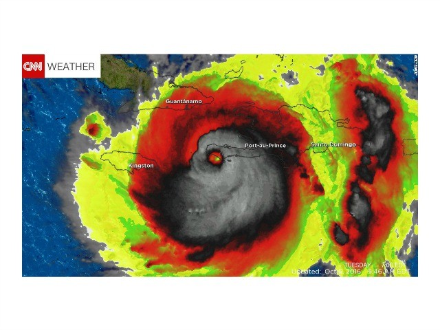 Satellite Image of Hurricane Matthew Resembles Skull