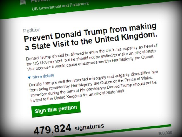 Anti-Trump Ban Petition Raises 1,000 Signatures a Minute