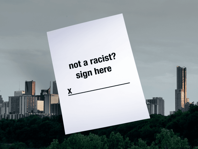 Canadian Organization Asks City's Residents To Register As Non-Racist