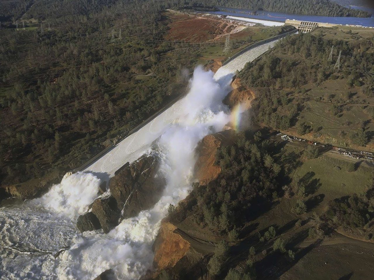 Emergency Evacuations Ordered, Oroville Dam Spillway Near Failure