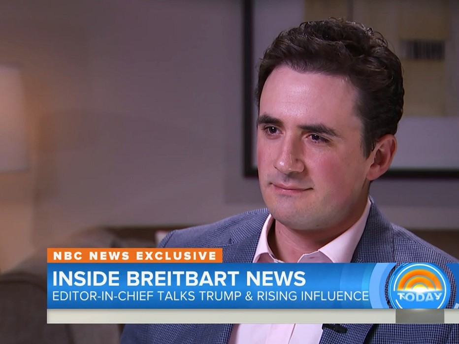 Watch: Breitbart Editor-In-Chief Alex Marlow Interviewed By NBC's 'Today'