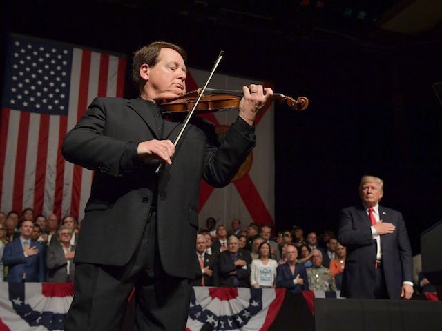 WATCH: Cuban Violinist Performs U.S. National Anthem at Trump Speech