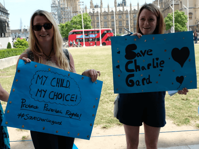 'Charlie's Army' Call on Lawmakers to Save Charlie Gard Outside Westminster