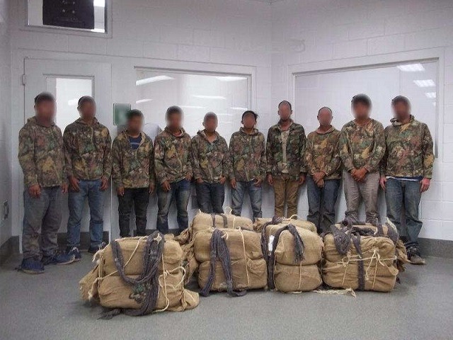 Border Patrol Agents Bust 10 Camouflaged Pot-Smuggling Illegal Aliens