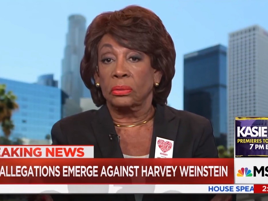 Maxine Waters on Weinstein Contributions: The DNC 'Ought to Give Him ...