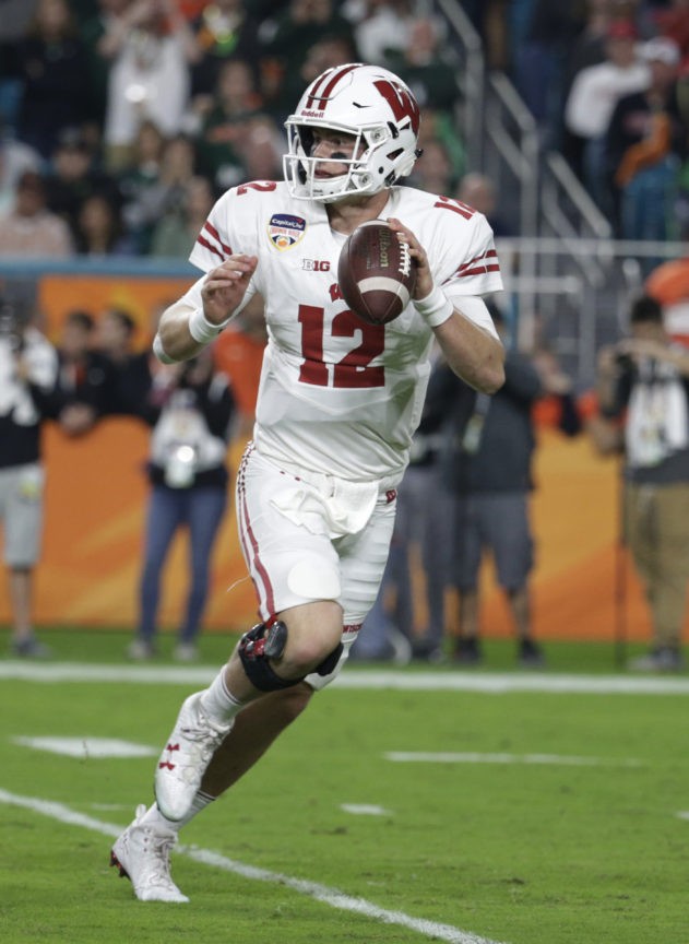 Hornibrook's 4 TDs carry Badgers over Miami, 34-24 in Orange - Breitbart