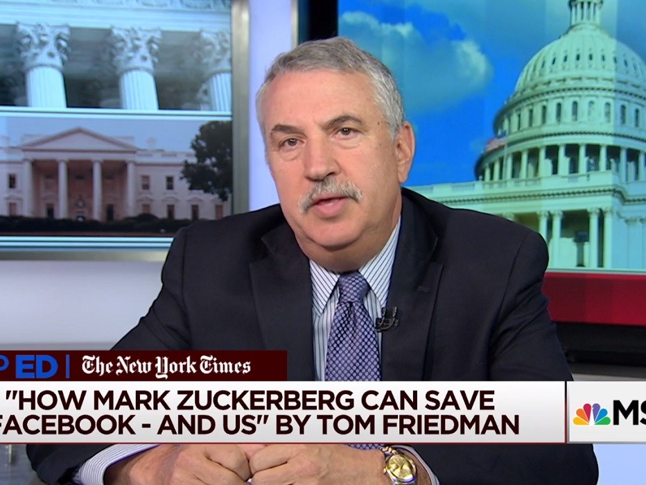 Thomas Friedman: Obama, Bush Will Have to Team Up Against Trump to End ...