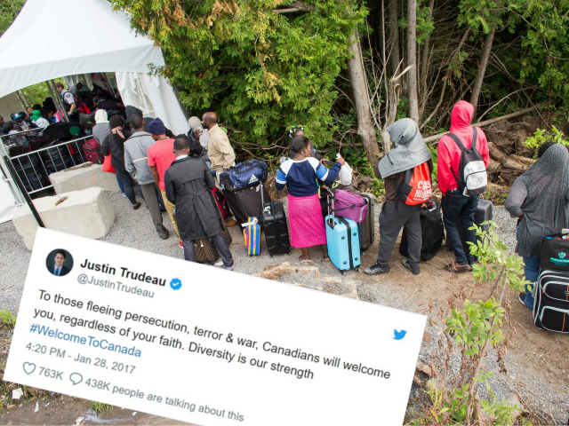 Trudeau 'Refugees Welcome' Tweet Caused Havoc as 500 Migrants Illegally ...