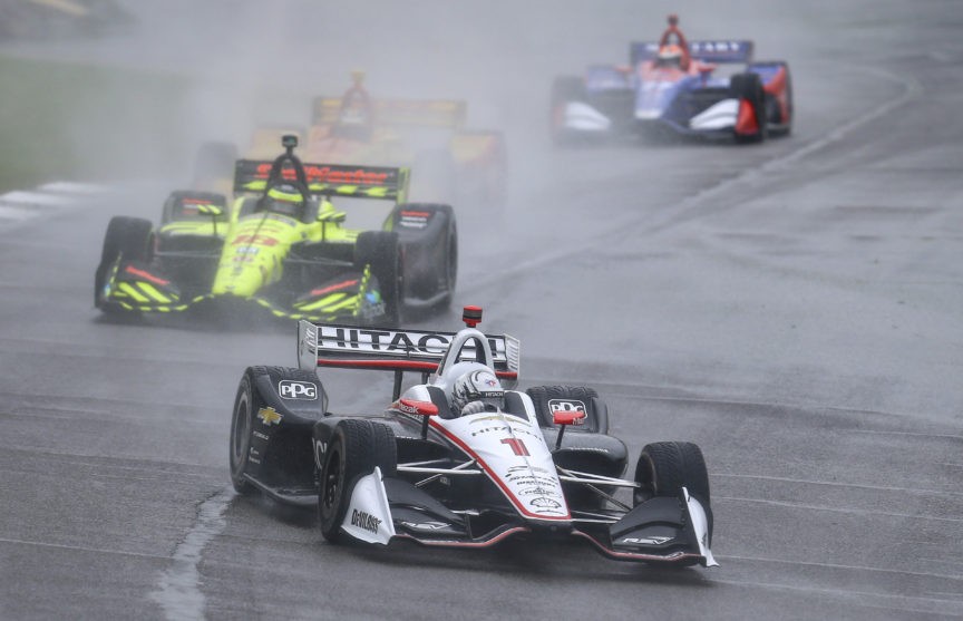 IndyCar race goes under red flag with track conditions - Breitbart