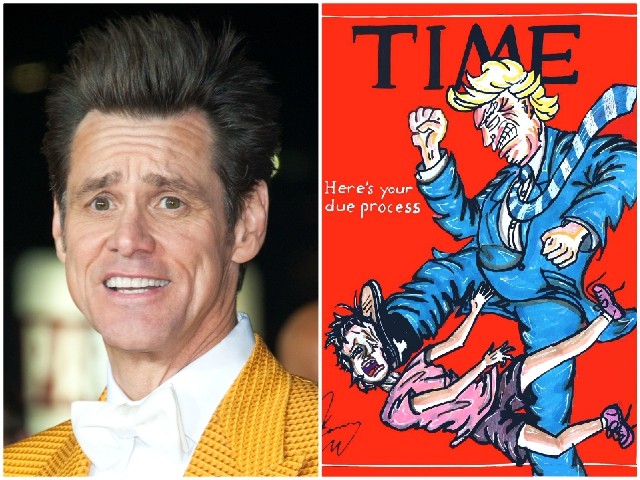 Trump Stomps Migrant Child in Jim Carrey's TIME Cover Parody