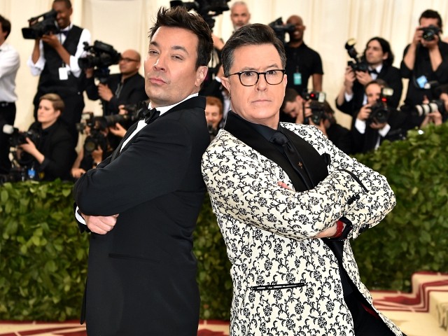 Watch: Stephen Colbert and Jimmy Fallon Team to Take Down Trump