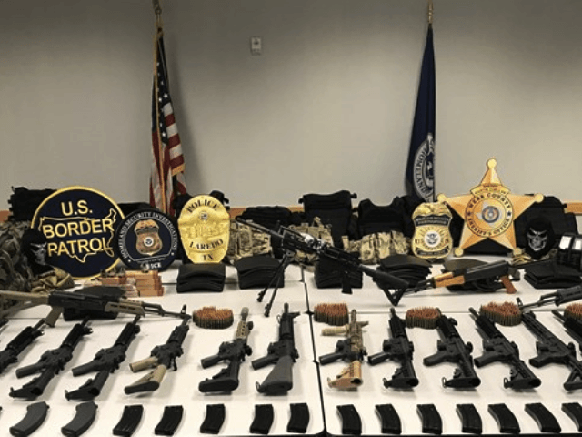 ICE: Large Weapons Cache Seized En Route to Mexico