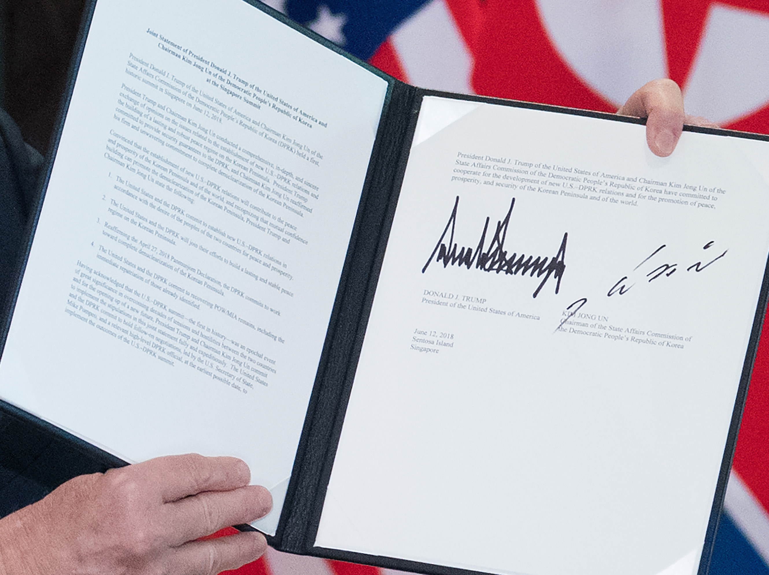 Full Text: Document Signed by President Donald Trump and Kim Jong-un at ...