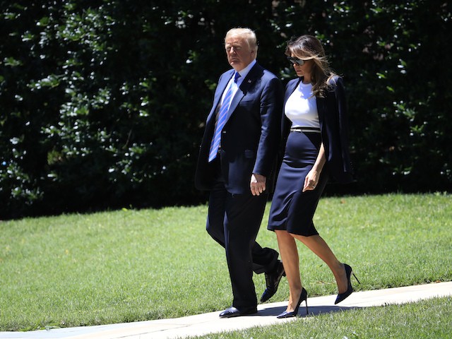 Donald Trump and Melania Trump Honor Return of Fallen Secret Service Agent