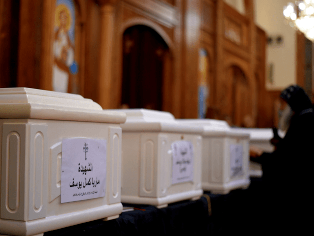 Egyptian Christians Bury Dead After Islamists Massacre Pilgrims Egyptian Christians Bury Dead After Islamists Massacre Pilgrims