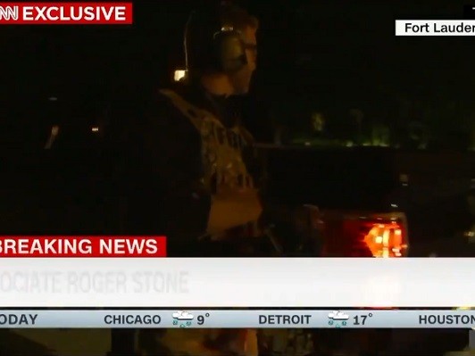 Watch: CNN Footage of Roger Stone's Arrest by the FBI