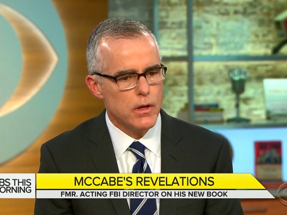 McCabe: 'Overwhelming Likelihood' Trump Won't Finish His Term; Disputes ...