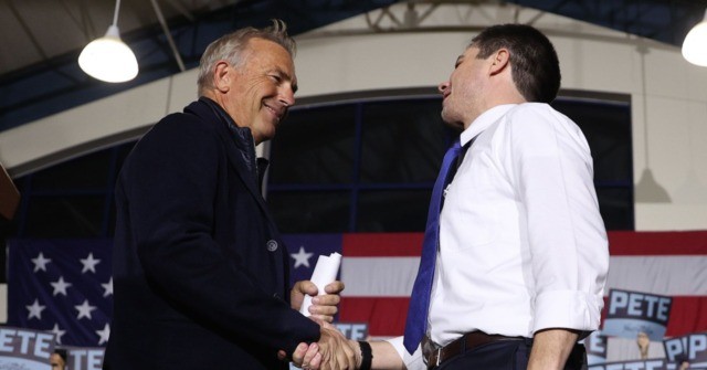 Kevin Costner Rallies with Pete Buttigieg in New Hampshire: 'Someone ...