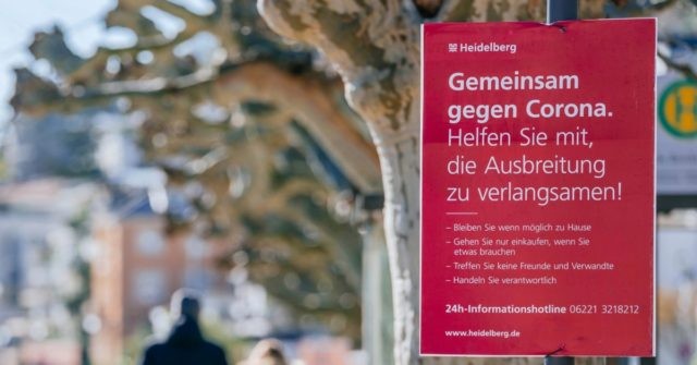 Germany Bans Public Gatherings of More Than Two People