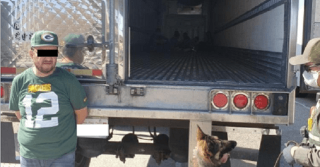 Border Patrol Finds Tractor Trailer with 12 Migrants Inside