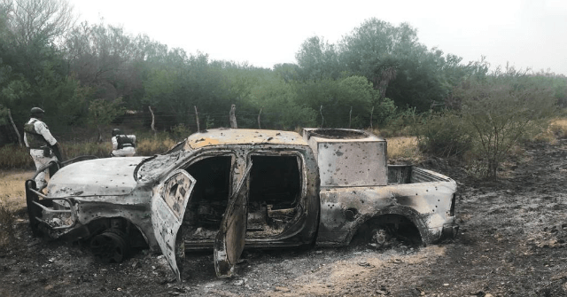 Torched Armored Vehicles Found After Mexican Border State Cartel Shootout