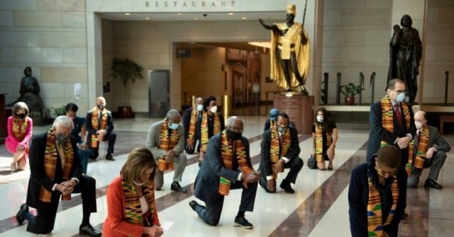 Democrats take a knee in US Congress in George Floyd tribute - Breitbart