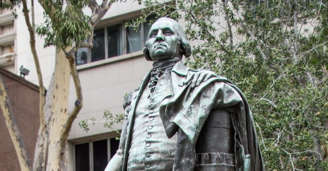 WATCH: Rioters Tear Down George Washington Statue at L.A. City Hall