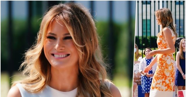 Fashion Notes: Melania Trump is Aesthetically Artisanal in Tangerine ...