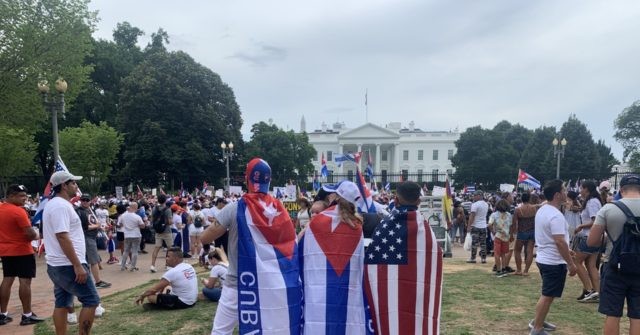 Watch Live: Hundreds Demand Freedom for Cuba Outside White House