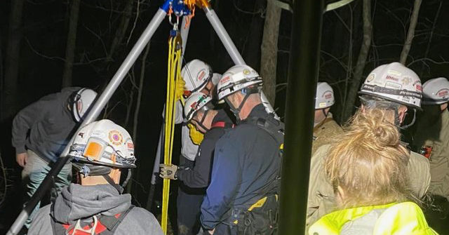 PHOTOS: Crews Save Man Who Fell 30 Feet into Underground Well