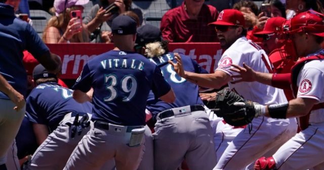 VIDEO: Mariners and Angels Players Suspended for Bench-Clearing Brawl
