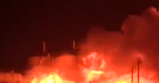 WATCH: Texas Wind Turbine Hit by Lightning Goes Up in Flames