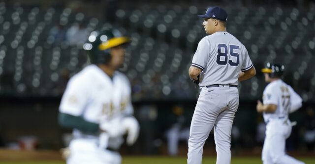 Wild MLB debut by Yankees' Weissert; HBPs on 1st 2 pitches - Breitbart