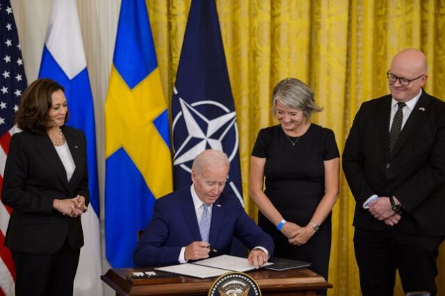 Biden signs NATO membership documents for Finland, Sweden - Breitbart